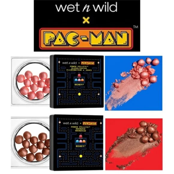 Pac Man Blush REVIEW/SWATCHES: Wet N Wild X Pacman Collection